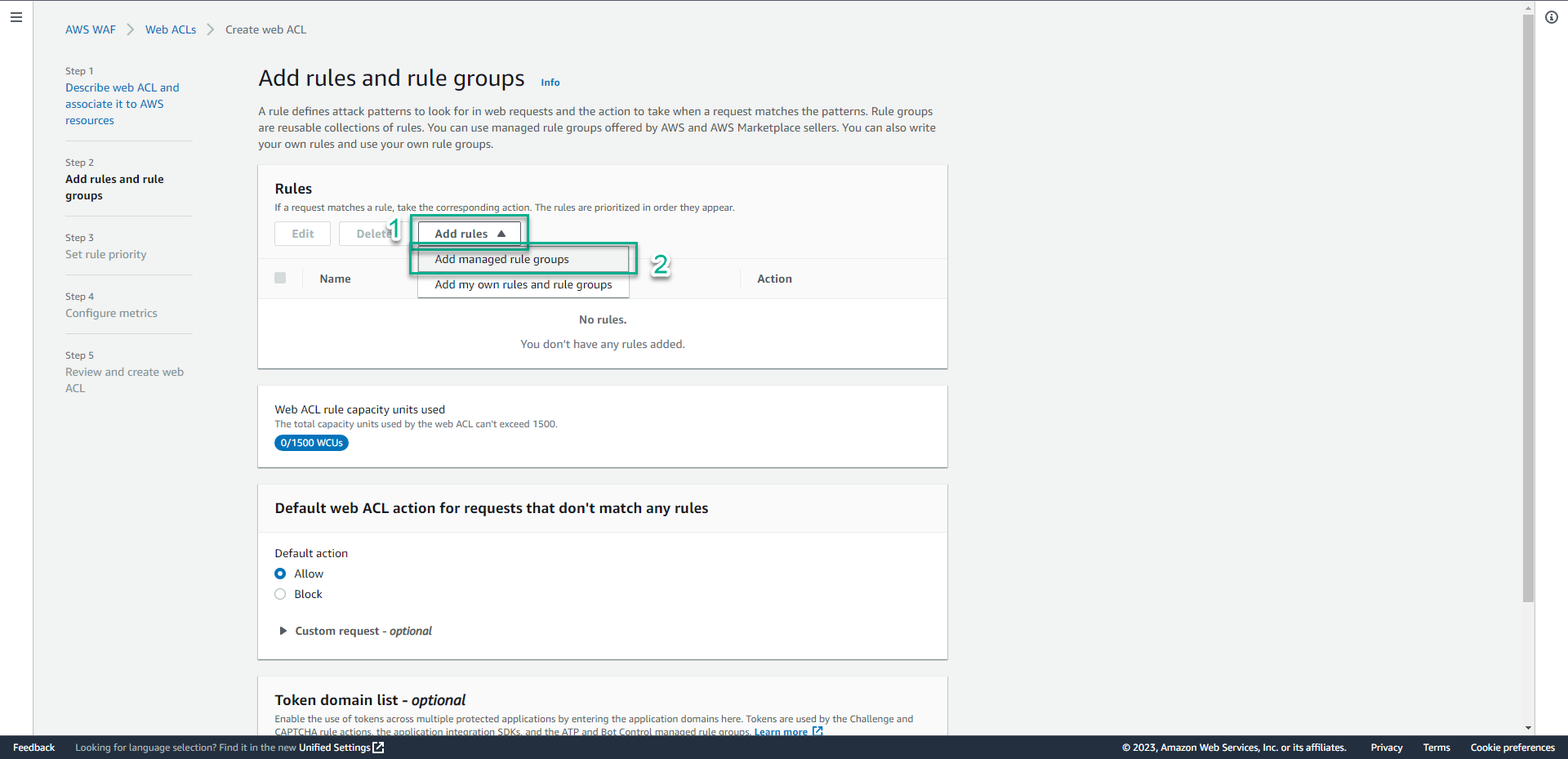 Web ACLs with managed rules :: AWS Web Application Firewall