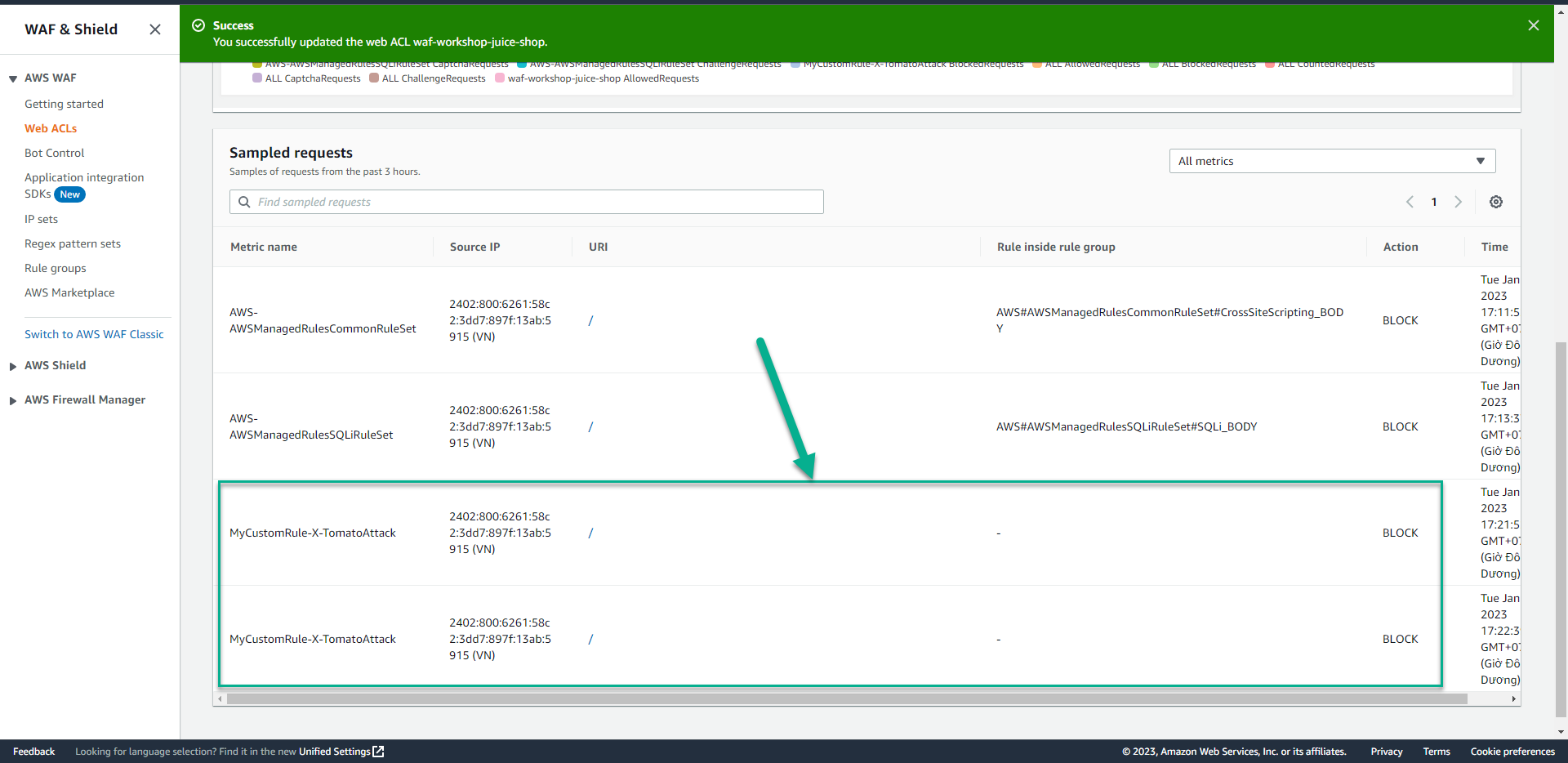 Custom Rule Aws Web Application Firewall